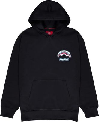 Sprayground Sprayground, Homme, Sweatshirts et sweats &agrave; capuche, Noir, Taille: XL Checkered Shark Sweat &agrave; capuche