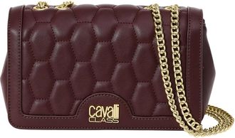 Cavalli Femme, Sacs, Rouge, Taille: ONE Size Sac bandouli&egrave;re &agrave; rabat matelass&eacute;