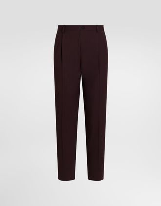 Dolce & Gabbana Virgin Wool Trousers - Mann Hosen Und Shorts Mehrfarbig 52