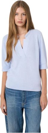 Repeat Femme, Blouses et Chemises, Bleu, Taille: 38 FR 1769 Sweater