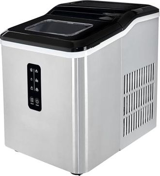 Gutfels Eisw&uuml;rfelbereiter ICE MAKER 4015 | Display | 12 kg in 24 h | 2 Eisw&uuml;rfelgr&ouml;&szlig;en | 1,2 kg Fassungsverm&ouml;gen | 120 W | Eisw&uuml;rfelschaufel