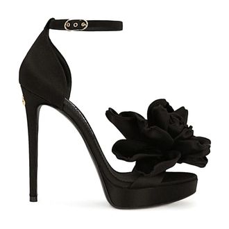 Dolce & Gabbana Femme, Chaussures, Noir, Taille: 37 1/2 EU Sandalo