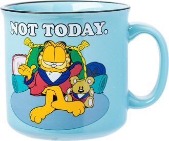 Silver Buffalo Garfield Keramiktasse Not Today, Camper, 590 ml