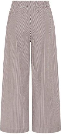 Marc O'Polo Denim Schlupfhose weites Bein, elastischer Bund, fein gestreift