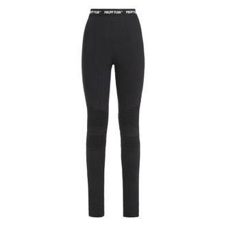 Philipp Plein Femme, Pantalons, Noir, Taille: W29 Leggings Super Taille Haute