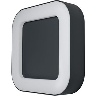 Osram Endura Style Square plafonnier/applique led ext&eacute;rieur carr&eacute; gris fonc&eacute; en aluminium, &eacute;conome en &eacute;nergie, protection IP44, pour terrasse et balcon