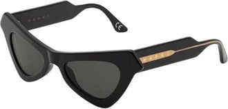 Marni Lunettes de soleil Fairy Pools - Femme - Accessoires - Noir - Taille: 50 MM