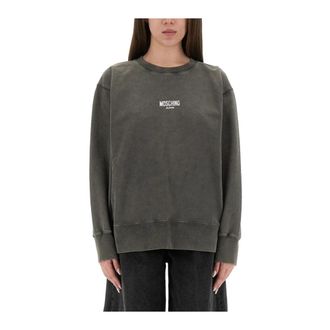 Moschino Graphic Print Sweatshirt - - Sweatshirts & Hoodies - Damen - Grau - XS