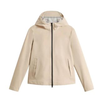 Woolrich Leichte Stretch-Jacke - - Jackets - Damen - Beige - M