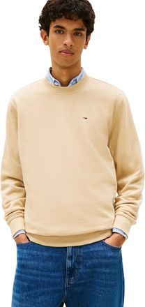 Tommy Jeans TJM Reg S Flag Crew Dm0dm20741 Herren-Sweatshirt, Beige (weiches Gold), XXL, Herren