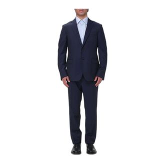 Ermenegildo Zegna Anzug aus Wolle und Mohair mit Einreiher - - Suits - Herren - Blau - 3XL
