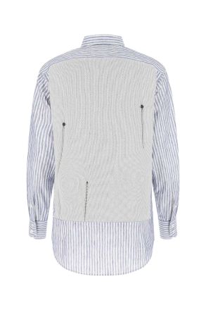 Maison Margiela Womens Embroidered Cotton Bend Shirt 524f Exterior: Linen Maglie Sweater