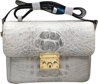 Generic Sac cabas pour femme, sac messager en cuir v&eacute;ritable de crocodile, sac bandouli&egrave;re en cuir dalligator authentique, sac &agrave; main pour femme