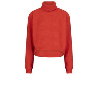 Dante6 Feuerroter Rollkragenpullover - - Knitwear - Damen - Rot - XS