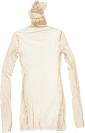 Cortana Femme, Tops, Beige, Taille: 44 FR cygne en tulle, top nude