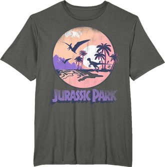 Jurassic Park Destination Island Retro T-Shirt