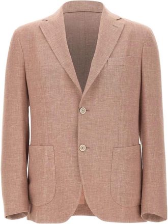 Eleventy Homme, Vestes, Rose, Taille: 3XL Blazer Crois&eacute;