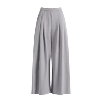 Max Mara Vongola Weite Hose - - Trousers - Damen - Grau - M