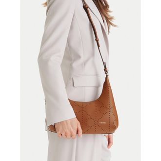 Calvin Klein Handtasche Calvin Klein Emblem Aop Perfor Lthr Bag LV04F3367G Braun