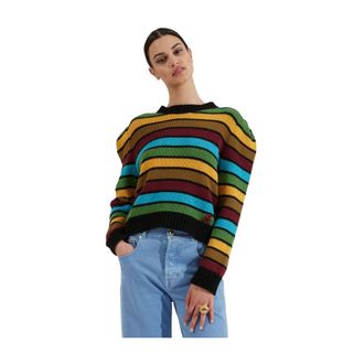 La DoubleJ Regenbogen-Streifenpullover - - Knitwear - Damen - Mehrfarbig - M