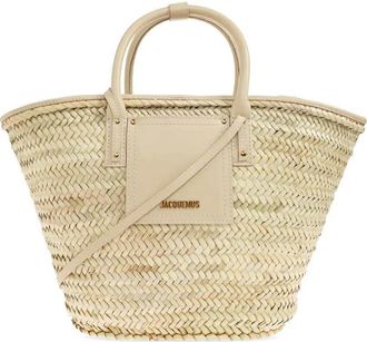 Jacquemus Le Panier Soli En Cuir Et Coton | Noir