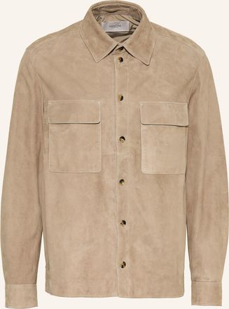 Agnona Agnona Lederjacke beige