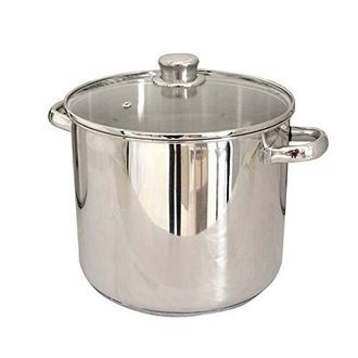 Beka Kitchen Fun by Beka 13113304 Marmite + couvercle verre en acier inoxydable 30 cm, Gris