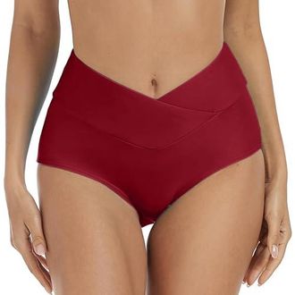 Generic Maillot de Bain Menstruel Culotte Menstruelle Fuite Menstruation Bas de Bikini Plage Slip Femme Piscine de Bain Taille Haute Short de Bain Absorbant P