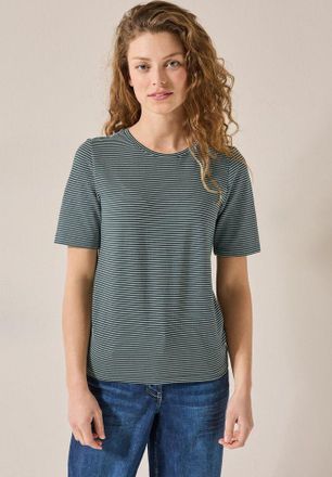 Cecil T-Shirt aus Baumwolle mit Stretchante