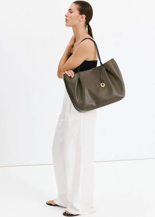 Mango Gro&szlig;e Shopper-Tasche khaki - Damen - Einheitsgr&ouml;&szlig;e - MANGO