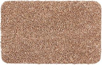 Astra Paillasson intérieur 40x60 cm - Tapis de propreté Beige 100% Coton - Tapis de Sol Lavable à 30°C - Tapis antidérapant Facile dentretien