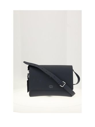 Dior Calfskin Leather Shoulder Bag - Navy