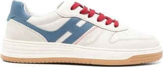 Hogan Low-Top Sneaker - Panelled White Sneakers With Contrasting Accents - Gr. 6_5 - in Weiß - für Damen