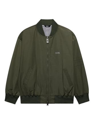 GCDS veste bomber à logo - Vert