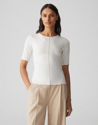 OPUS Kurzarmshirt SIROSA Slim aus ECOVERO Viskose Mix