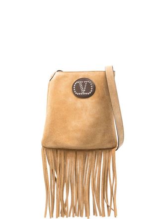 Valentino Garavani sac à bandoulière à détail VLogo - Tons neutres