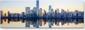 Paul Sinus Art Leinwandbilder | Bilder Leinwand 150x50cm New Yorker Skyline Abend