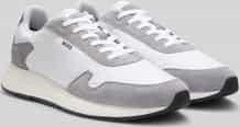 HUGO BOSS Sneaker mit echtem Veloursleder und Label-Schriftzug