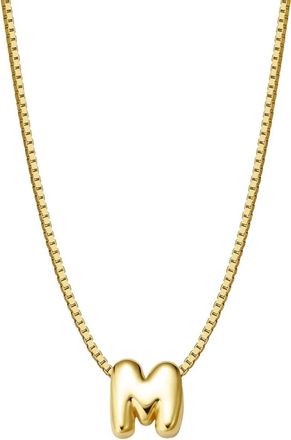 Glanzst&uuml;cke M&uuml;nchen Halskette - Sterling Silber Halskette Buchstabe M - Gr. unisize - in Gold - f&uuml;r Damen