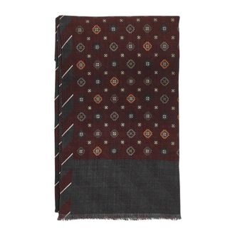 Altea Homme, Accessoires, Rouge, Taille: ONE Size Fringed Scarf