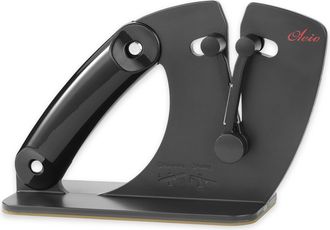 Oleio Oleio Messerschärfer 15-45° einstellbar | Messer Schleifgerät mit beweglicher V-Klinge aus Wolframkarbid für Grob- & Feinschliff | Küchenmesser, Scher