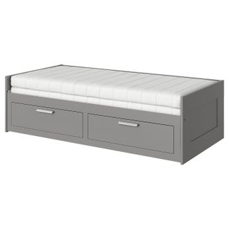 IKEA BRIMNES Tagesbett/2 Schubladen/2 Matratzen