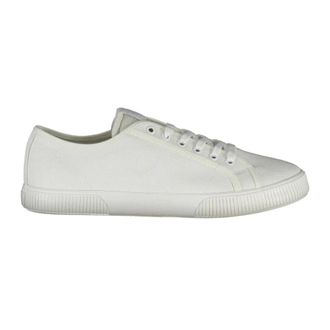Calvin Klein Homme, Chaussures, Blanc, Taille: 44 EU Baskets blanches sportives avec logo imprim&eacute;