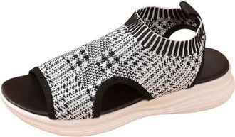 Generic Sandales orthop&eacute;diques lavables pour Femme - Sandales orthop&eacute;diques Respirantes en Tricot - Semelle Souple - Chaussures d&eacute;contract&eacute;es pour Femme
