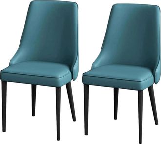 Generic Ergonomischer B&uuml;rostuhl, modischer Leder-Esszimmerstuhl, K&uuml;chenstuhl-Set (2er-Set) mit hochdichtem Schaumstoffpolster, Beistellstuhl