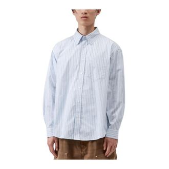 Carhartt Work in Progress Homme, Chemises, Bleu, Taille: XL Chemise L/S Keene