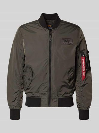 Alpha Industries Regular Fit Bomberjacke mit Logo-Patch