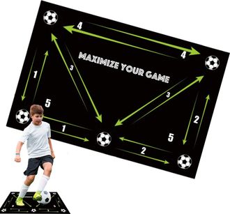 Generic Fußball-Trainingsgerät, rutschfestes Fußball-Training, sichere Beweglichkeit, tragbares Design für Spieler, Fans, Liebhaber, Eltern, Mutter, Outdoor, 