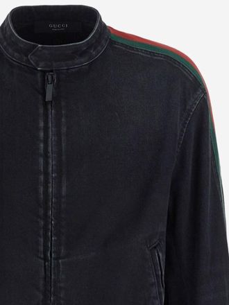 Gucci Cotton Biker Jacket - Black