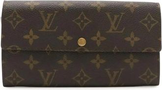 Louis Vuitton Portefeuille long Monogram Pre-owned (bi-pli) - Femme - Pre-owned - Brun - Taille: ONE Size